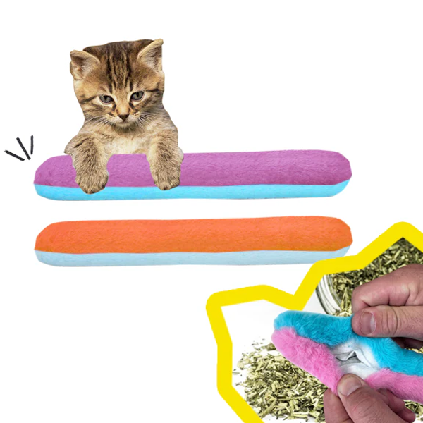 10" Refillable Catnip Kicker Sticks | Kitty Kick Stix Original Brand