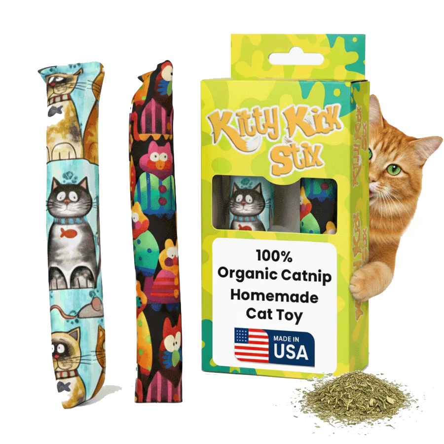 11" Catnip Kicker Sticks | Kitty Kick Stix Original Brand